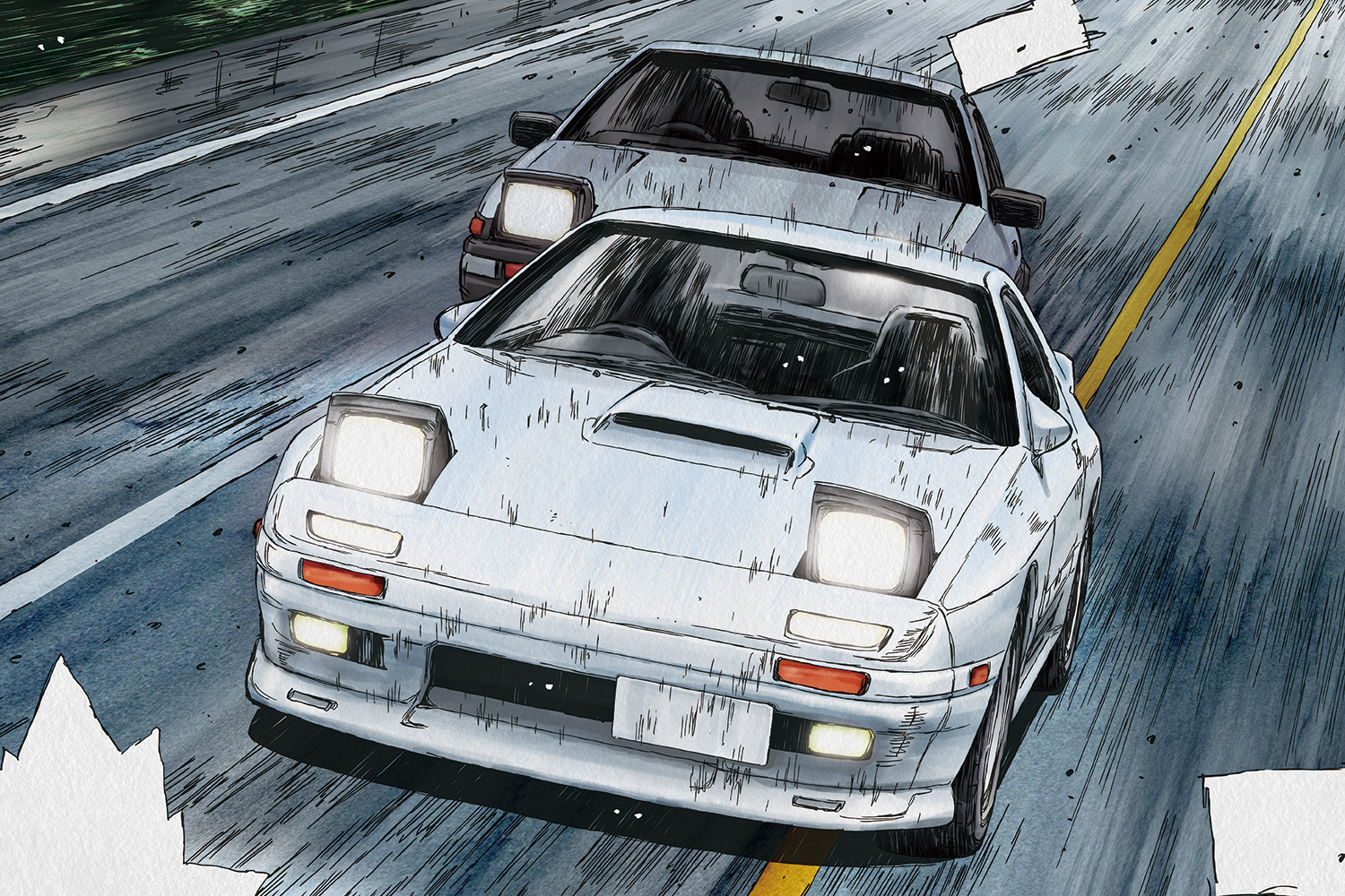 TAKAHASHI RYOSUKE FC3S RX-7 [COMICS Vol.5 AKINA BATTLE Ver.]｜AOSHIMA｜English