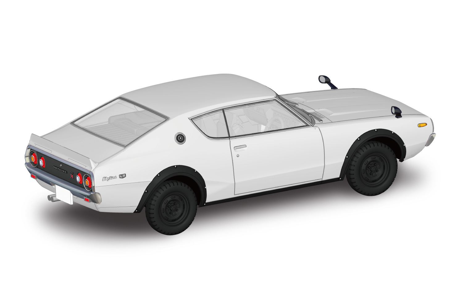 NISSAN C110 SKYLINE GT-R(WHITE)｜AOSHIMA｜English
