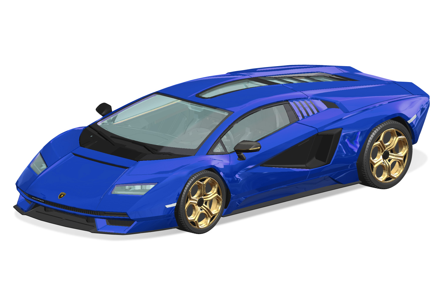 Lamborghini Countach LPI 800-4(METALLIC BLUE)｜AOSHIMA｜English